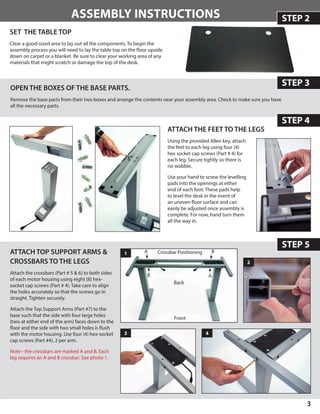 Upsilon Adjustable-Height Desk System Installation Manual | PDF
