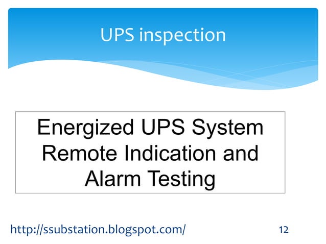Ups installation & inspection | PPTX | Logistics | Business