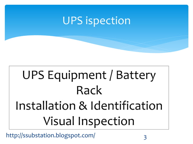 Ups installation & inspection | PPTX | Logistics | Business