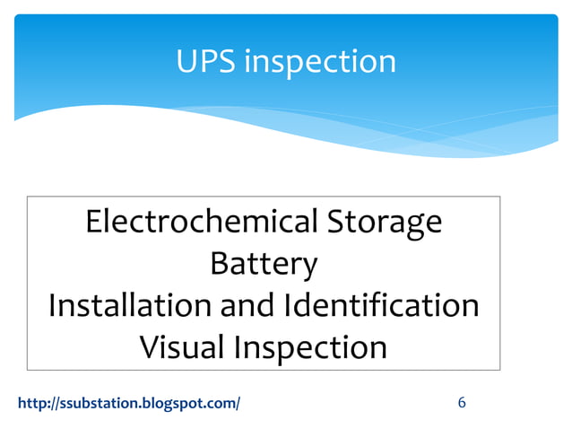 Ups installation & inspection | PPTX | Logistics | Business