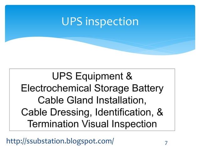 Ups installation & inspection | PPTX | Logistics | Business