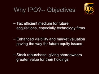 UPS IPO | PPT