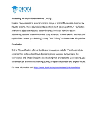 Upskilling for Success Mastering IT Service Management with Online ITIL ...