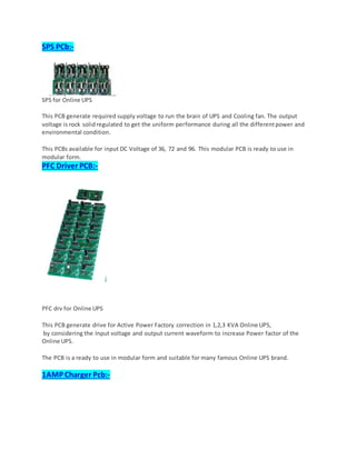 Ups pcb details | DOCX