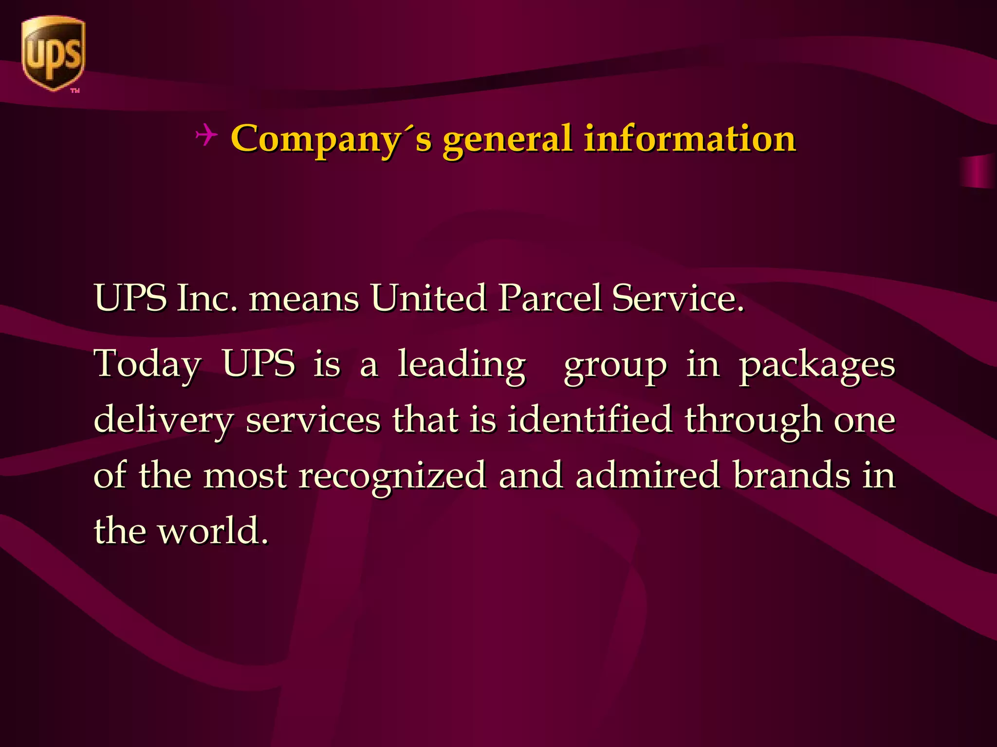 Ups presentation | PPT