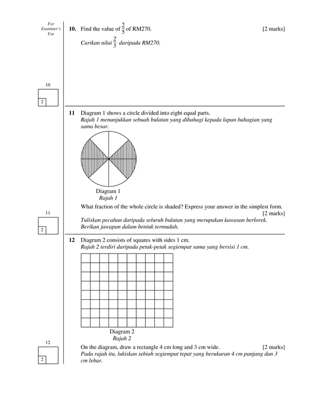Upsr03 paper2 dwibahasa | PDF