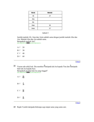 Upsr 2010 maths1 | DOC