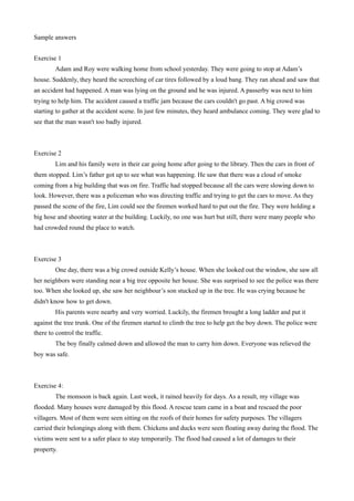 UPSR - English Paper 2 - Section C | PDF