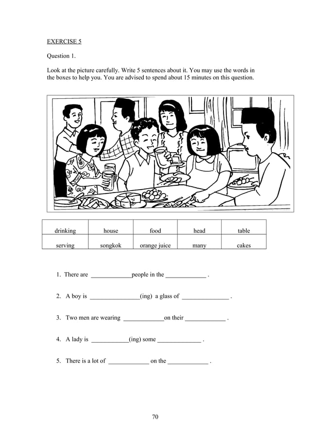 Upsr english paper 2 - section 1 - worksheets for weaker pupils | DOC ...