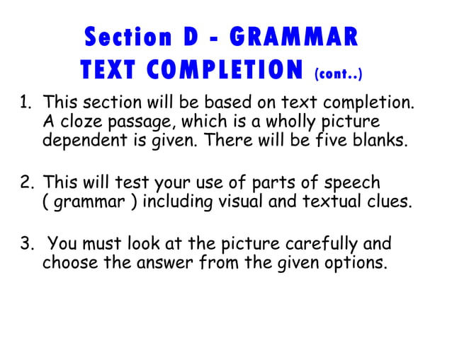 UPSR EXAMINATION ENGLISH FORMAT | PPT