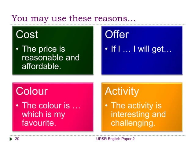 UPSR English Paper 2 2015 | PPTX