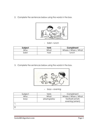 Upsr writing materials | PDF