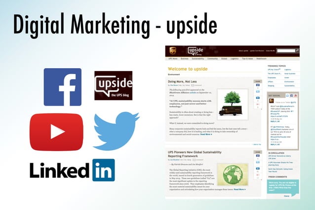UPS Sustainability Marketing Presentation | PPT