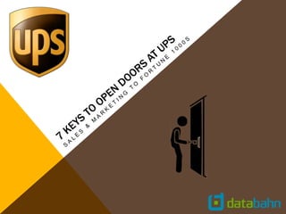 7 keys to open doors at UPS | PPT