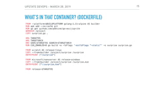 Upstate DevOps - Containers 101 - March 28, 2019 | PPT