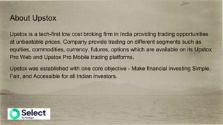 Upstox Brokerage Calculator | PPTX