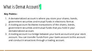 Upstox Demat Account - Opening Charges, Process and Review | PPTX