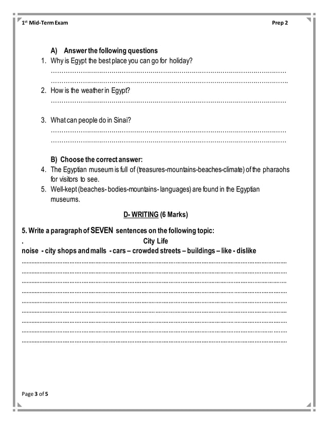 Upstream B2 Mid-Term Exam 1 | DOCX