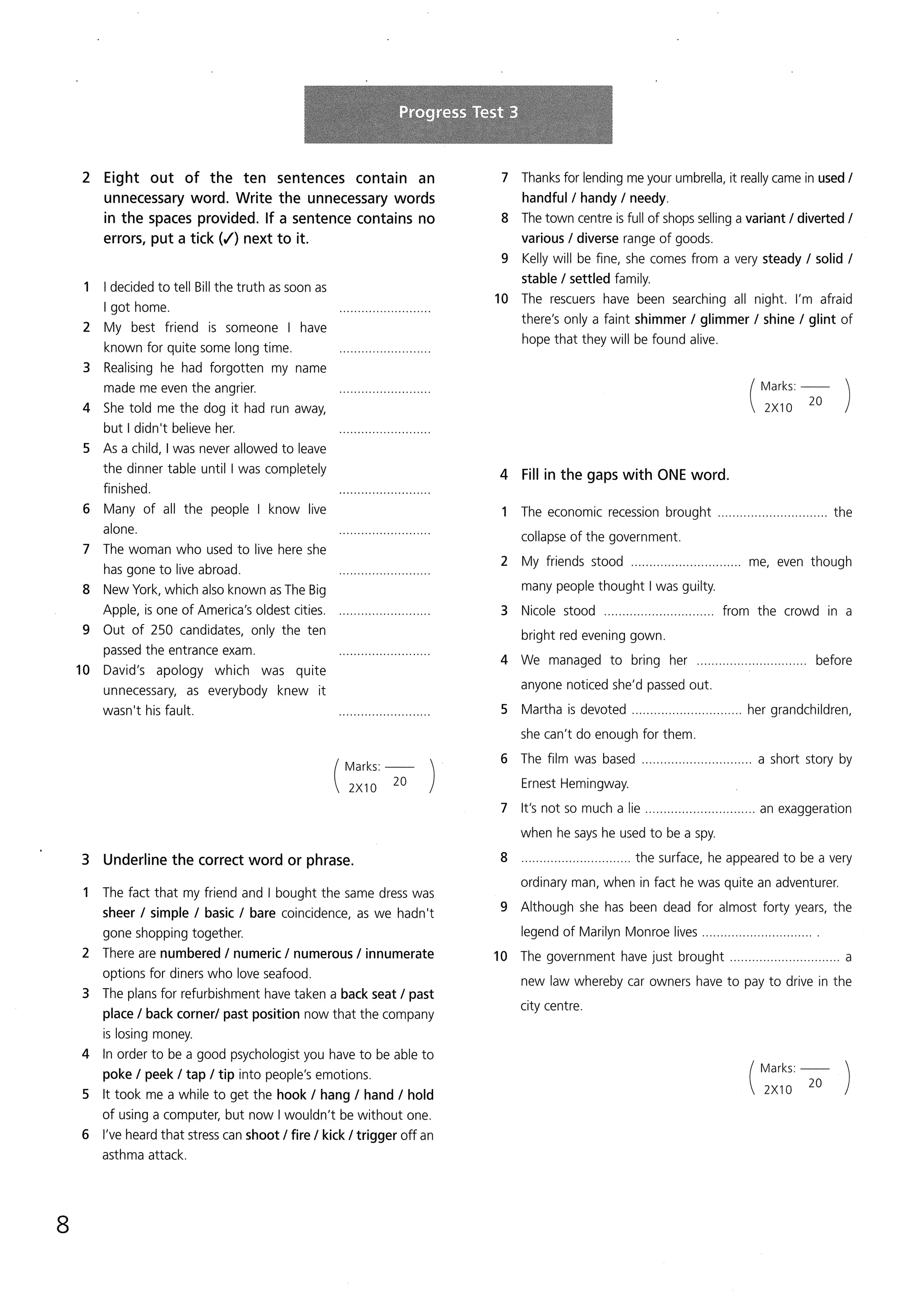 Upstream advanced c1_test_booklet | PDF