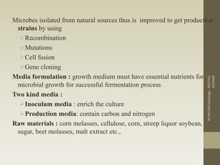 Upstream and down stream process | PPTX