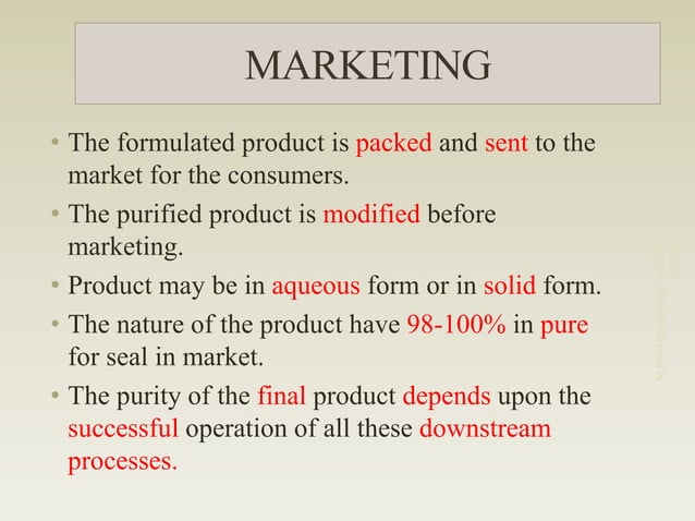 Upstream and down stream process | PPTX | Chemistry | Science