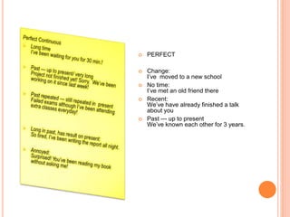 Upstream B1 Present Perfect vs. Continuous | PPTX