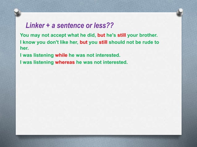 Upstream B1 Unit 4: Linkers | PPT