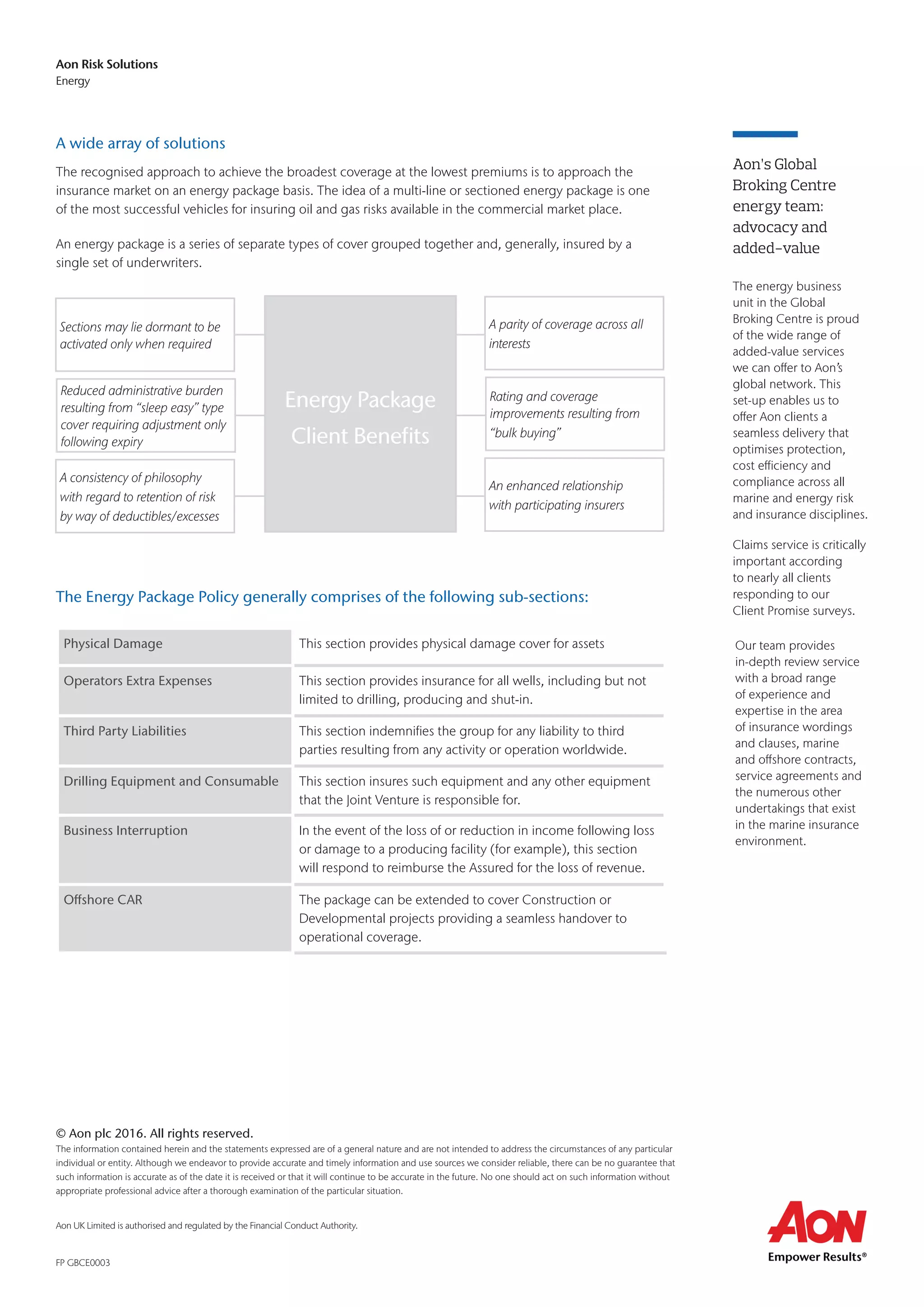 Upstream energy info sheet | PDF