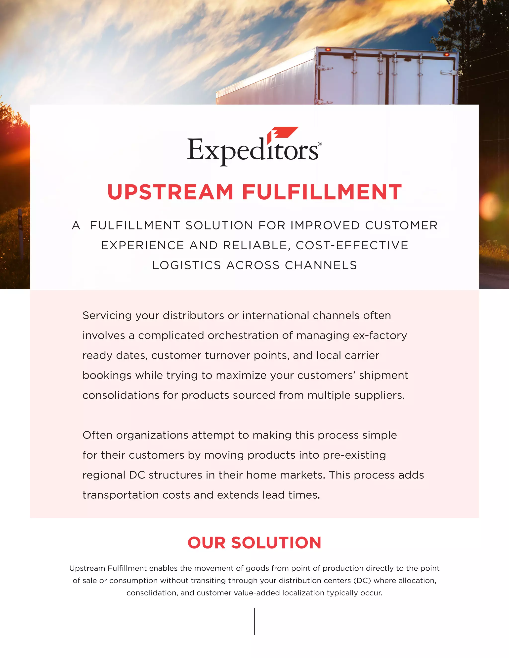 Upstream Fulfillment | PDF