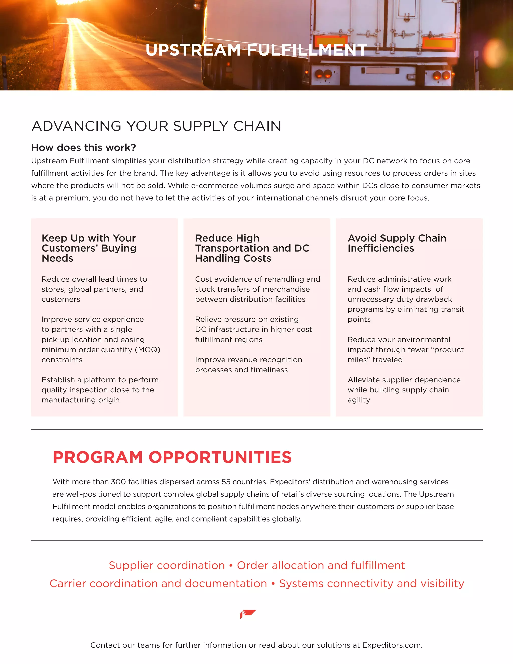 Upstream Fulfillment | PDF