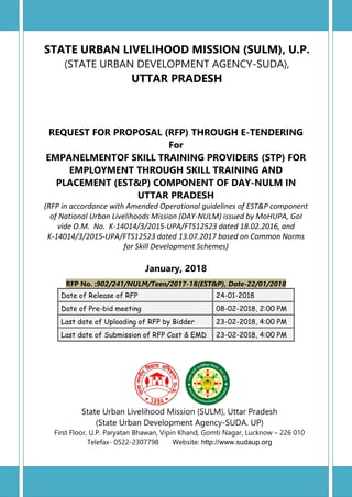 Up suda rfp | PDF
