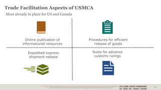 UPS Customs Brokerage - USMCA/CUSMA Implementation and Transition | PDF