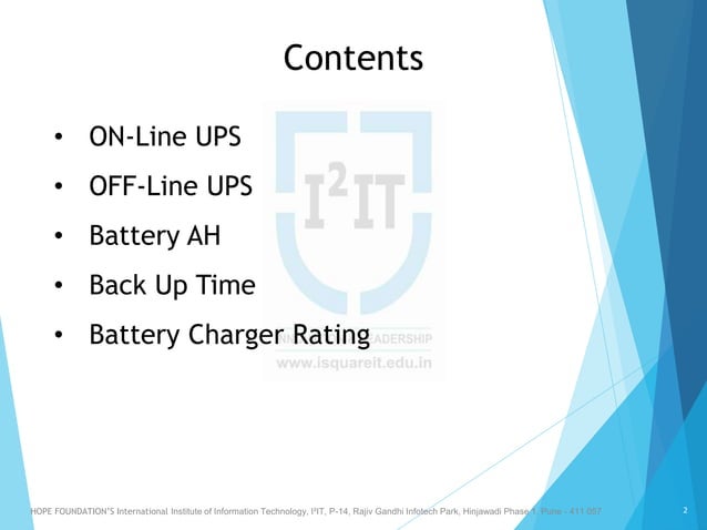 ON-Line and OFF-Line UPS | PPTX