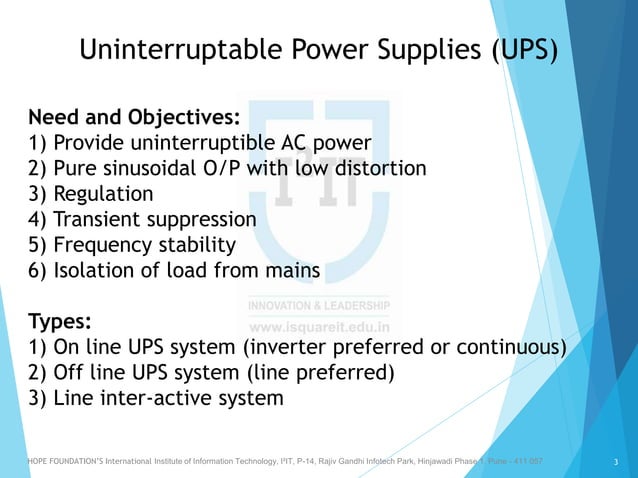 ON-Line and OFF-Line UPS | PPTX