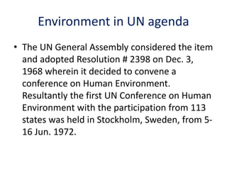 Upswing of global environmental activism | PPTX