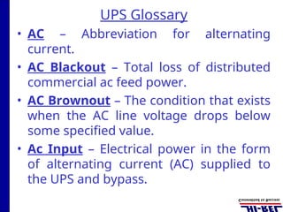 UPS Workshop , Details , working Principle | PPT