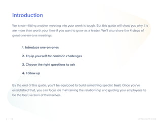 Guide to Successful 1:1's | PDF