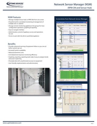 Uptime Devices - Network and Web Enabled Technologies | PDF