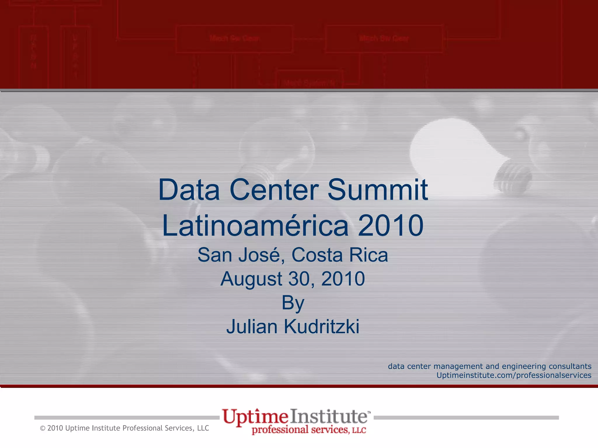 Uptime institue overview, by julian kudritzki | PPT