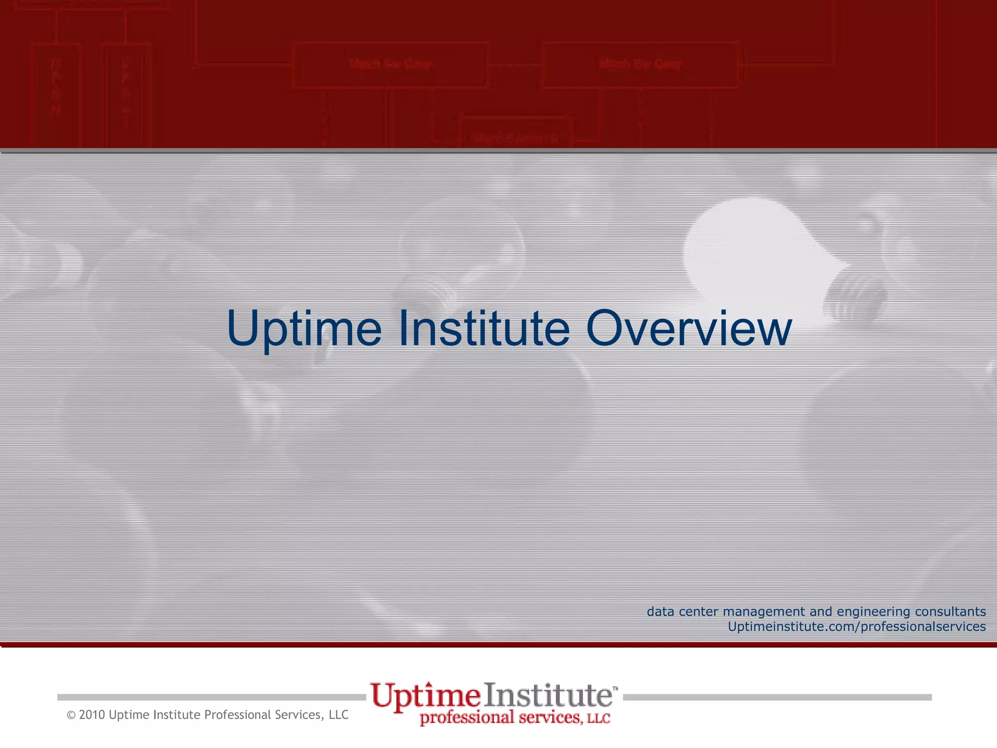 Uptime institue overview, by julian kudritzki | PPT