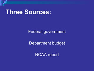 Jodi Upton - Athletics Dept Budgets | PPT