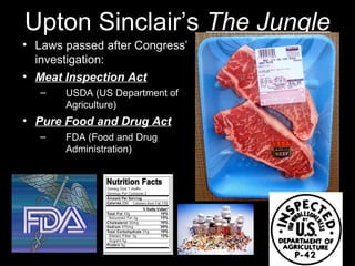 Upton sinclair and critics of the jungle | PPT