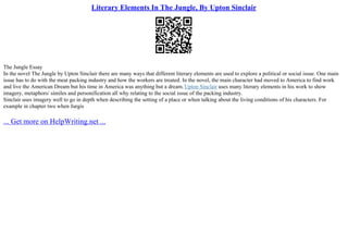 Upton Sinclair Dbq | PPT