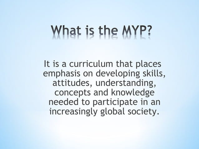Uptown PYP-MYP Transition | PPT | Homework and Study | Education