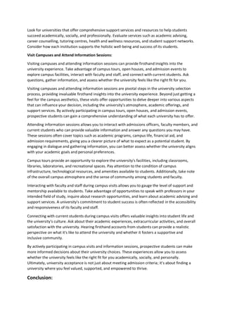 Navigating Higher Education: Essential Considerations for Choosing the ...