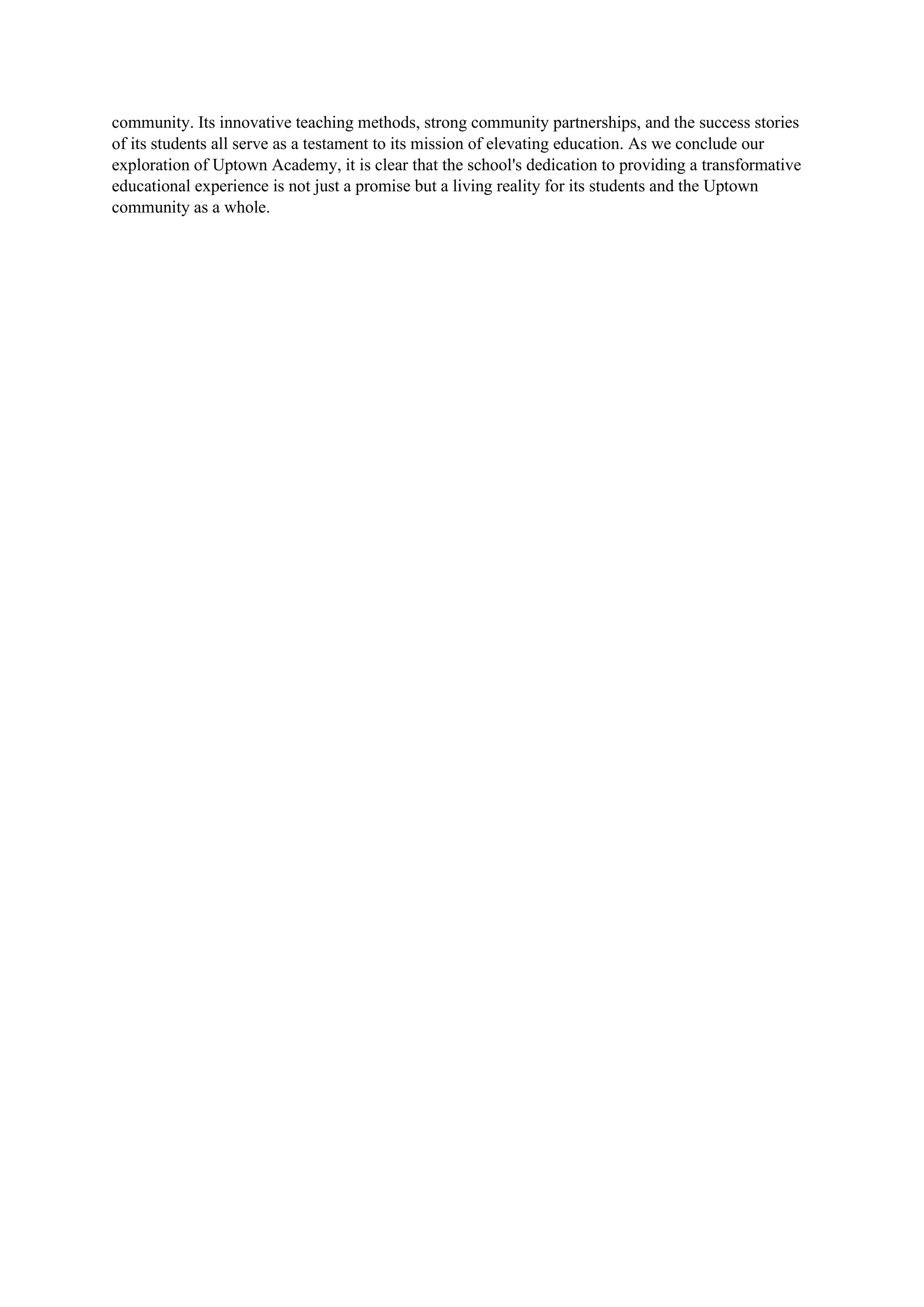 Uptown Academy: Elevating Education | PDF Uptown Academy: Elevating Education | PDF
