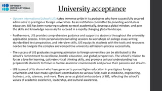 University Acceptance | PPT