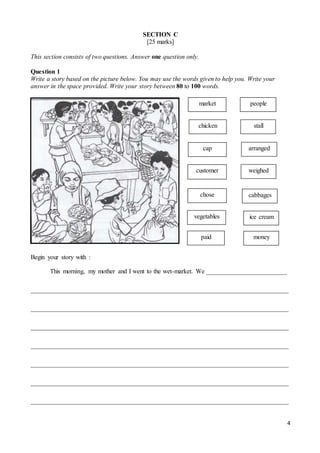 BAHASA INGGERIS TAHUN 4 2017 KERTAS 2 | PDF