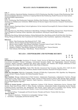 Uptu study scheme_mca1 | PDF