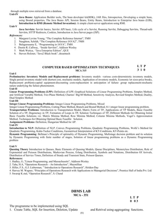 Uptu study scheme_mca1 | PDF